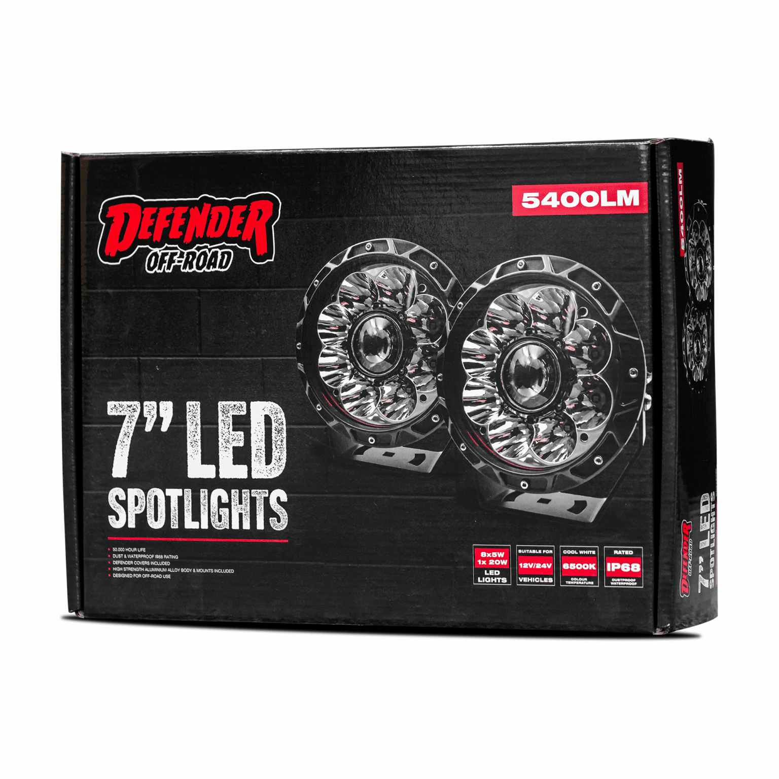 Defender Off-Road 7 Inch LED Spotlights - Defender Off-Road