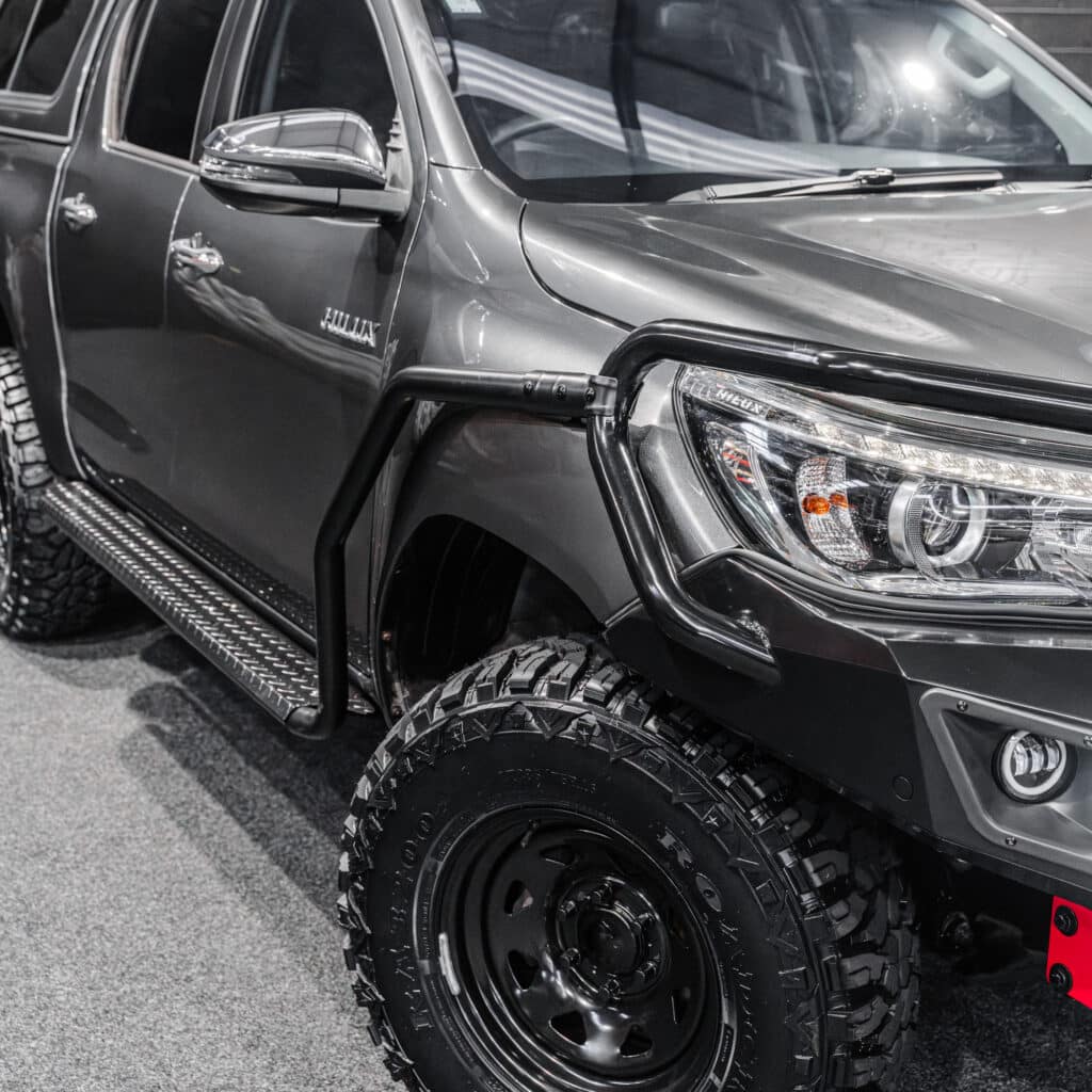 Defender Off-Road Brush Bar & Rock Slider Combo - Defender Off-Road